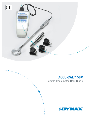 ACCU-CAL 50V Radiometer User Manual - Dymax | Manualzz