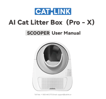 CATLINK PRO-X AI Cat Litter Box User Manual | Manualzz