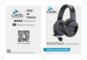 Cardo ER28 PACKTALK Edgephones Guide d'installation | Manualzz