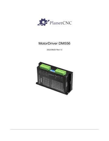 PlanetCNC DM556 Digital Stepper Motor Driver User Manual | Manualzz