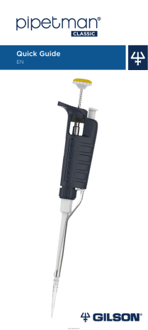 Gilson Pipetman Classic Single Channel User Guide | Manualzz