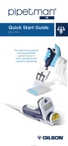 Gilson Pipetman M Electronic Micropipette User Guide - Manual | Manualzz