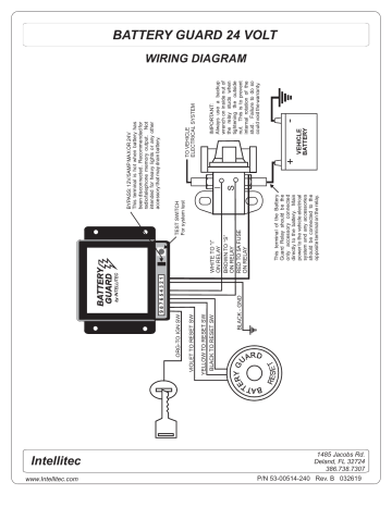 Intellitec Battery Guard 24 Volt Wiring Diagram | Manualzz