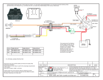 Intellitec BATTERY GUARD 2000 Wiring Diagram | Manualzz