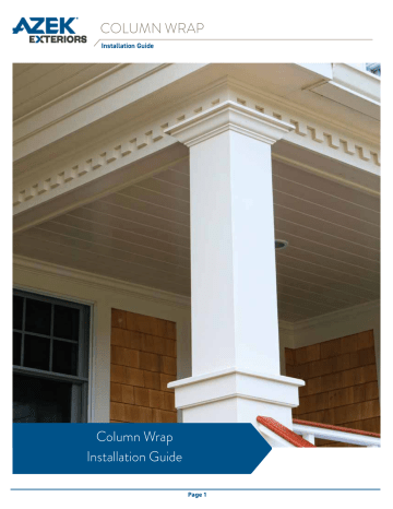 AZEK Column Wrap Installation Guide - Download PDF | Manualzz
