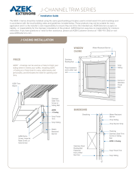 AZEK J-Casing - installation Guide