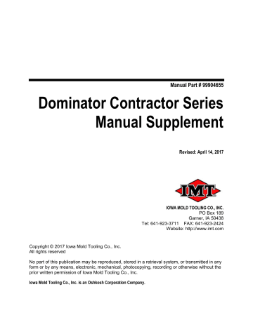 IMT DOM-CS Service Manual | Manualzz
