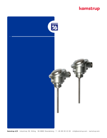Kamstrup TemperatureSensor SP Installation and user guide | Manualzz