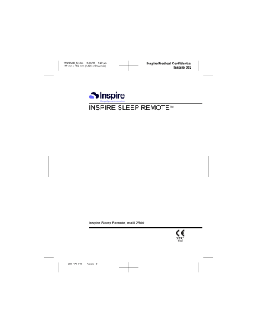 Inspire 2500 Omaniku manuaal | Manualzz