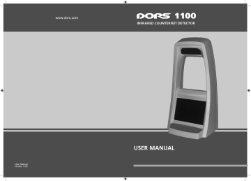 Dors 1100 Infrared Counterfeit Detector User Manual | Manualzz