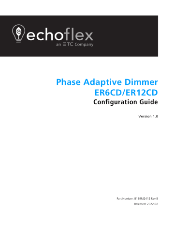 Echoflex Phase-Adaptive Dimmer Configuration Guide | Manualzz