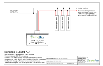 Echoflex Power Load Controller (ELEDR) Wiring Diagram - Read Online PDF | Manualzz