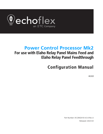 Echoflex Elaho Power Control Processor Mk2 Owner's Manual | Manualzz