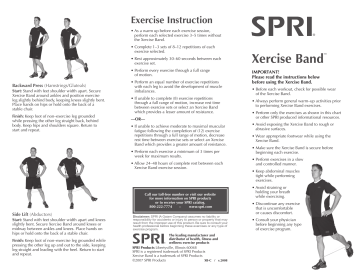 SPRI Xercise Band Exercise Guide - Free Download | Manualzz