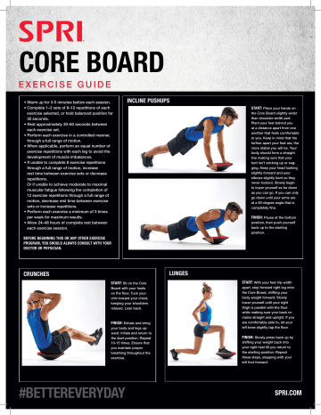 SPRI Core Board Exercise Guide - Download Manual | Manualzz