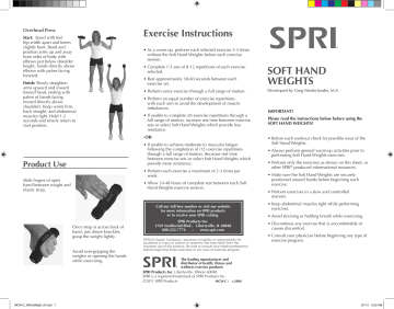 SPRI Soft Hand Weights Exercise Guide - Strength Training at Home ...