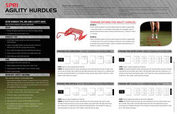 SPRI Agility Hurdles Exercise Guide - Download PDF | Manualzz