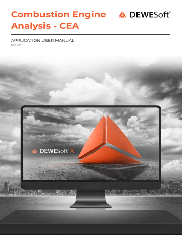 Dewesoft Combustion Engine Analysis User Manual | Manualzz