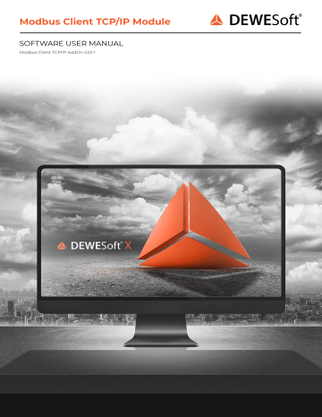 DEWESOFT Modbus TCP/IP client Manual - Download & Read Online | Manualzz