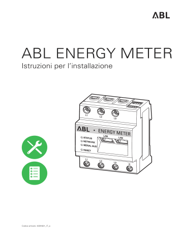 ABL Energy Meter Manuale di installazione | Manualzz