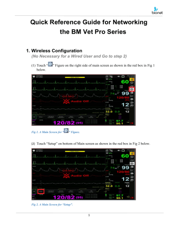 Bionet BM7Vet Pro Quick Reference Guide | Manualzz