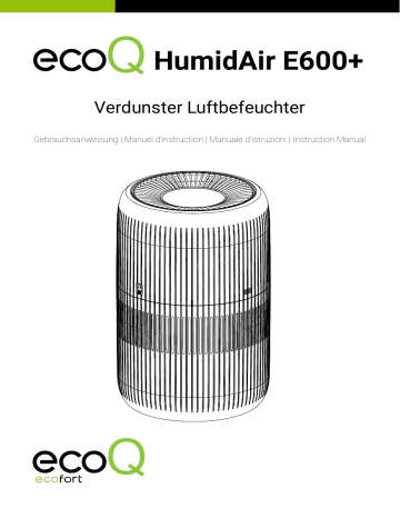 ecoQ HumidAir E600+ Manual: Operation & Features | Manualzz