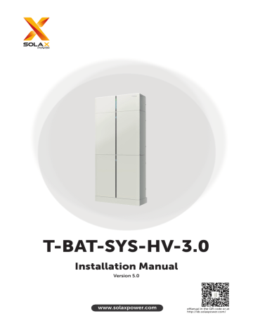 Solax T-BAT-SYS-HV-3.0 Manuale - Batteria Solare Backup | Manualzz