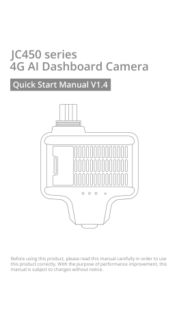 Jimi IoT JC450 Dashboard Camera Instruction Manual | Manualzz