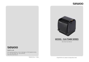 SEWOO SLK-TS400 SERIES Mini Printer User Manual - Online | Manualzz