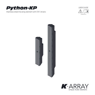 K-array KP52 Half Meter Line Array Instruction Manual | Manualzz
