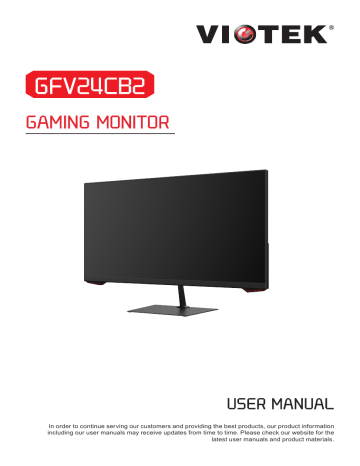 Viotek GFV24CB2 Gaming Monitor User Manual | Manualzz