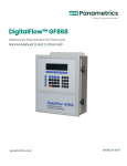 Ultrasonic Flowmeter DigitalFlow GF868 Service Manual | Manualzz