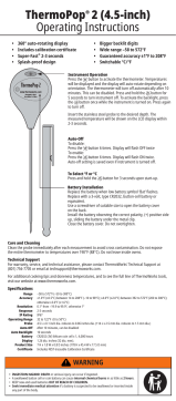 ThermoWorks ThermoPop 2 - instruction manual, Operating instructions
