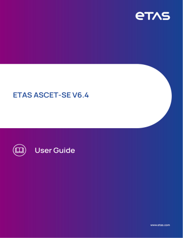 ETAS ASCET-SE User's guide | Manualzz