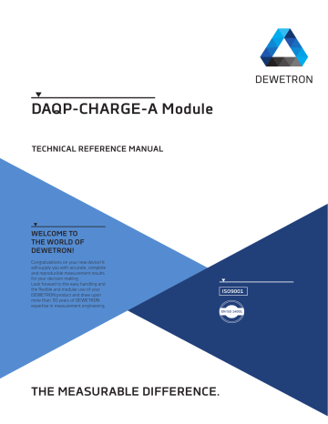 DEWETRON DAQP-CHARGE-A Module Technical Reference Manual | Manualzz