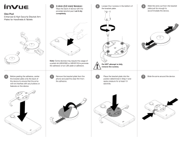 inVue OnePod Bracket Arm Plate Instructions - Download Manual | Manualzz