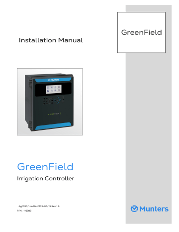 Green Field Irrigation Controller Installation Manual - Munters | Manualzz