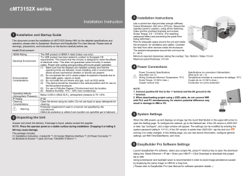 Weintek cMT3152X Installation Instruction | Manualzz