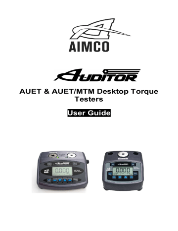AUET Torque Analyzer User Guide - Aimco | Manualzz