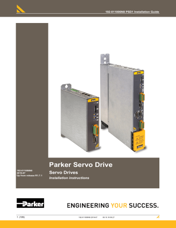 Parker PSD1 Multi-Axis Servo Drive System Installation Guide | Manualzz