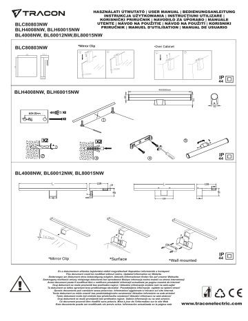 Tracon BLH60015NW Manuel d'utilisation - Télécharger PDF | Manualzz